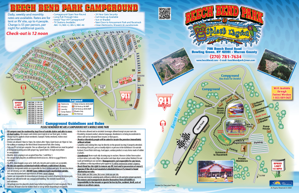 Beech Bend Park Map 2023 - Beech Bend Park